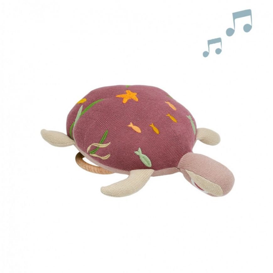 Pink Turtle Musical Cushion - Lola's Rooms